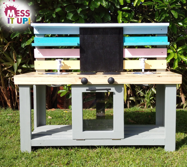 Mud Kitchen Rainbow – Mess It Up Kids